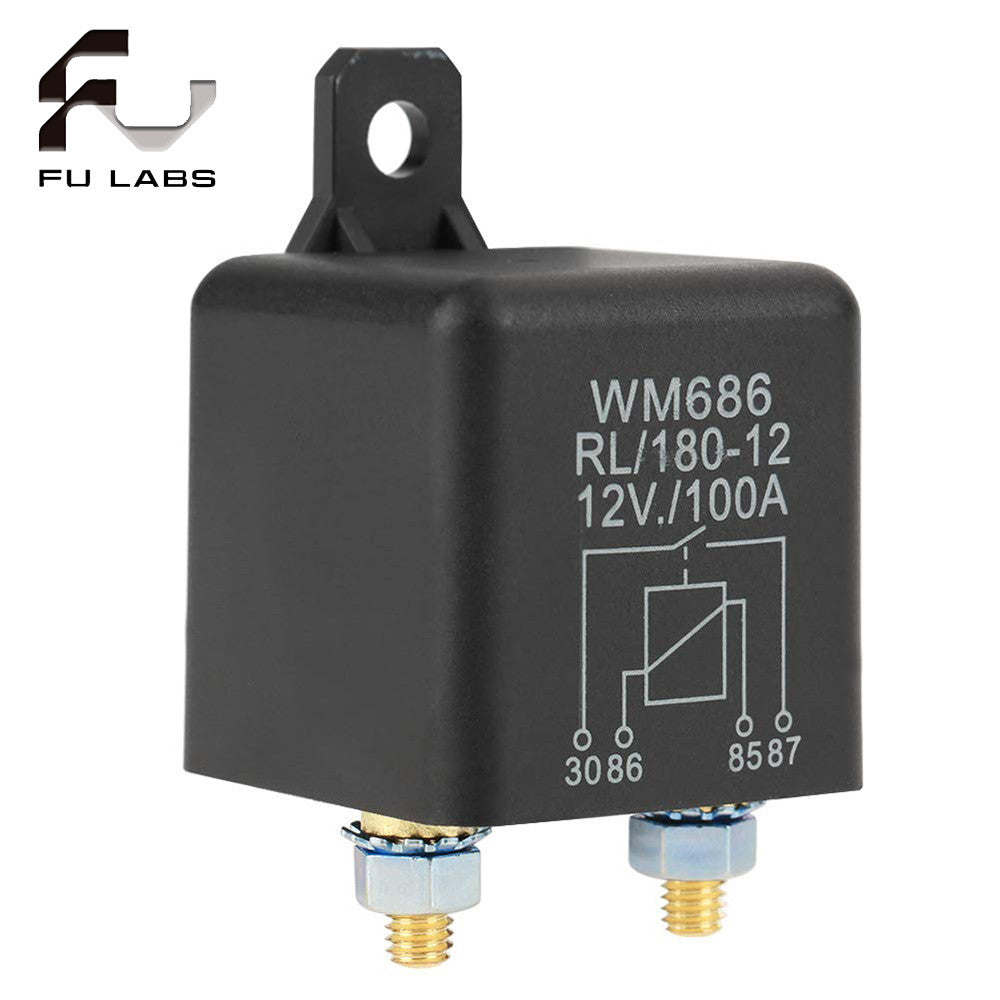 WM686 12V 100A 4-Pin Heavy Duty ON/OFF Split Charge Relay Switch – Fu-labs