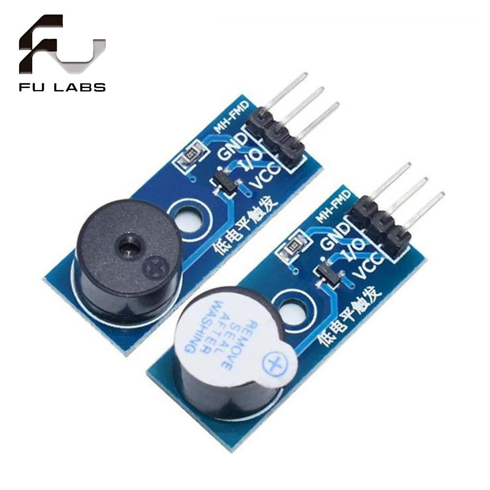 Active & Passive Buzzer Module Low-Level Trigger Beeper Alarm – Fu-labs