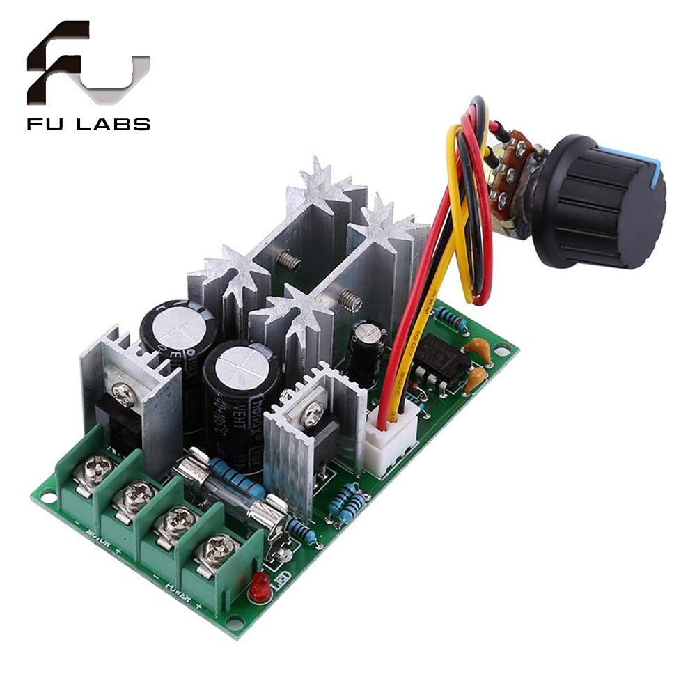 DC motor speed regulator 12V~48V high-power drive module PWM 20A – Fu-labs