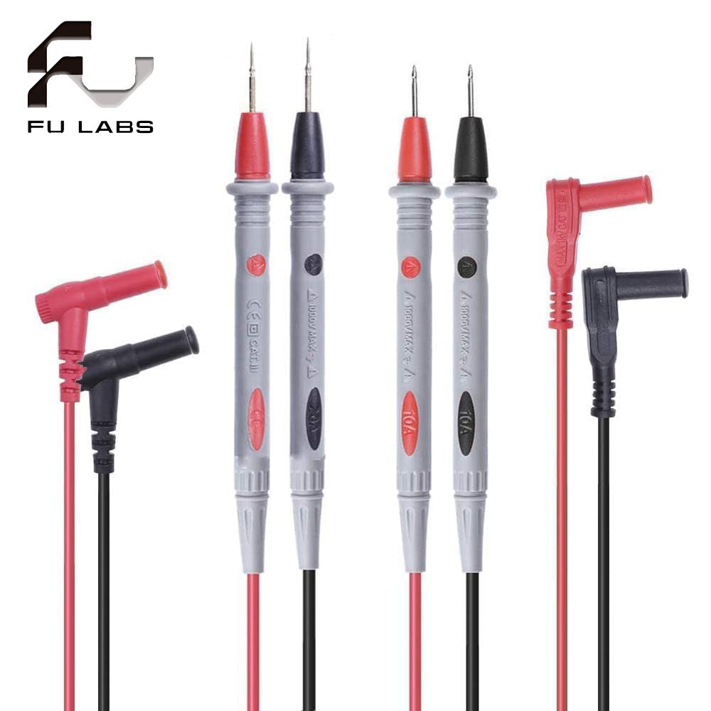 Universal Digital Multimeter Test Probe Leads 1000V 10A/20A Volt Meter ...