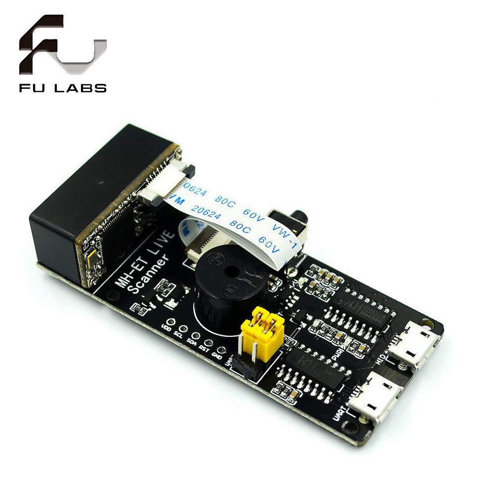 QR/1D/2D Code Scanner V3.0 Module with UART Serial Interface – Fu-labs